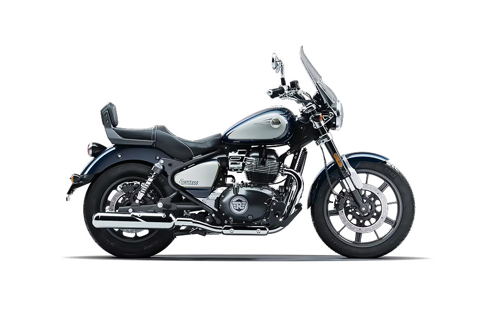 Royal Enfield Super Meteor 650 Celestial Blue Colour