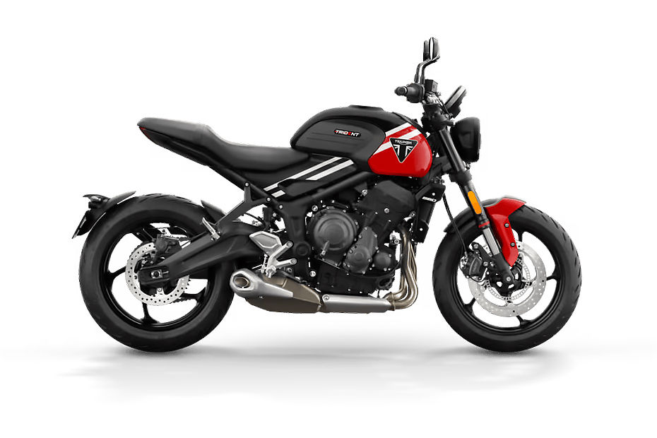 Triumph Trident 660 Diablo Red And Sapphire Black Colour