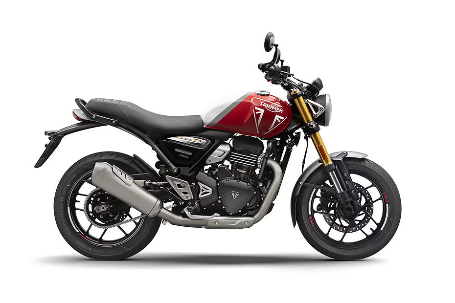 Triumph Speed 400 Racing Red And Pearl Metallic White Colour