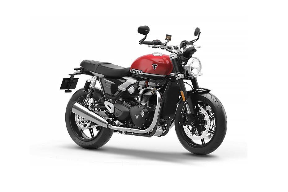 Triumph Speed Twin 1200 Baja Orange Sapphire Black Colour