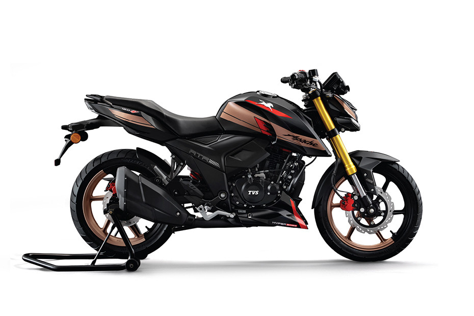 TVS Apache RTR 160 4V Matte Black Colour